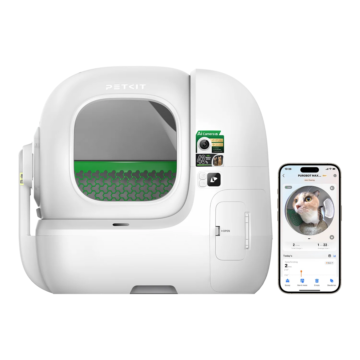 Purobot Max Pro 2 Automatic Cat Litter Box – Smart Cleaning