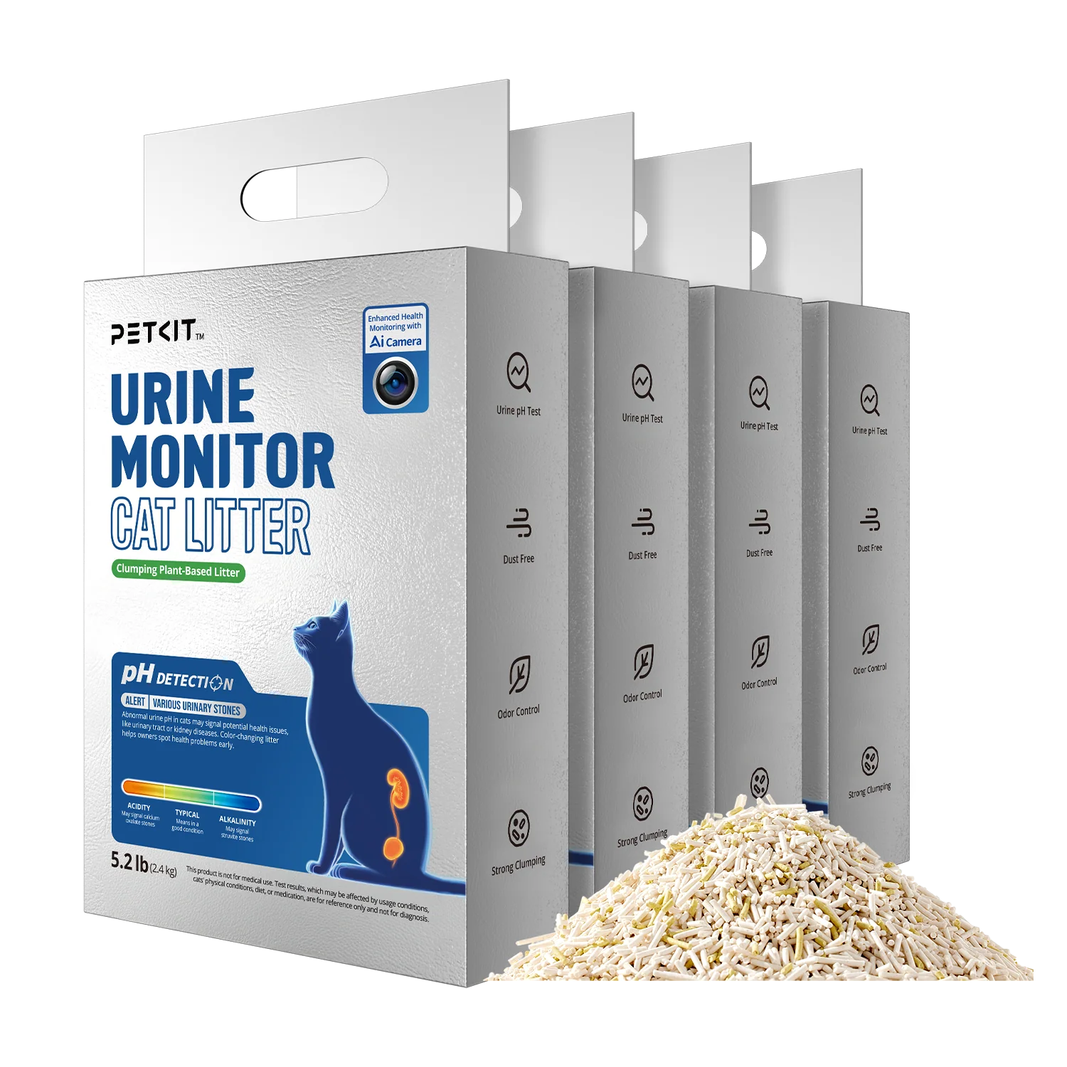 Urine Monitor Cat Litter – 4 Bags Health Indicator