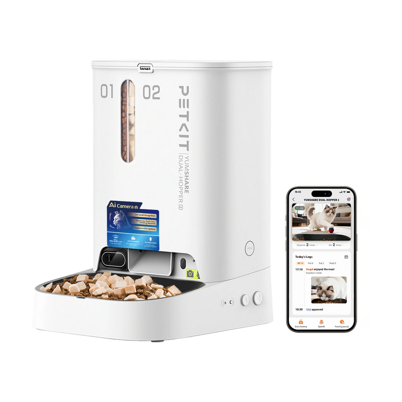 YumShare Dual-hopper Automatic Feeder with Camera