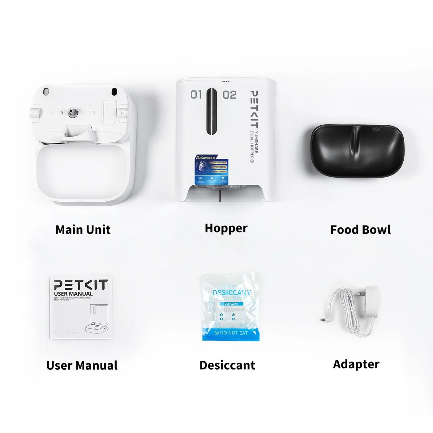 YumShare Dual-hopper Automatic Feeder with Camera